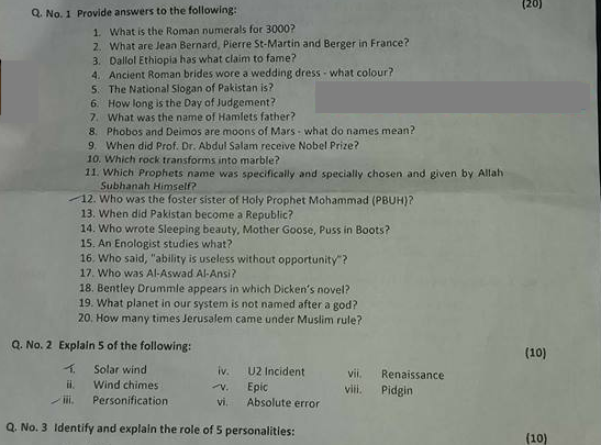 General Knowledge Including Every Day Science Past Paper BPSC PCS 2018 ...